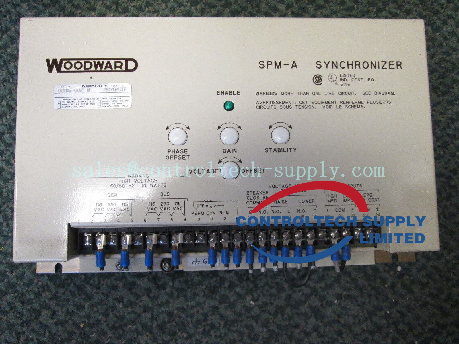 Woodward 9905-002 Generator Synchronization Module – ControlTech Supply ...